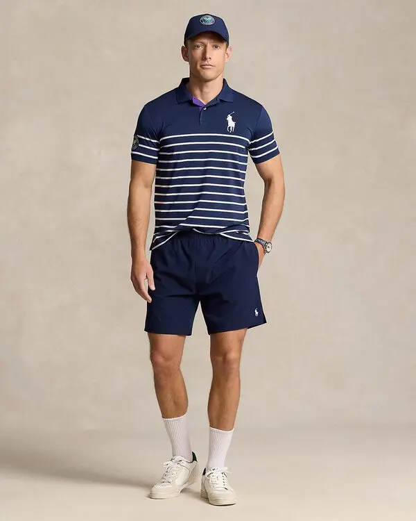 Polo Ralph Lauren Custom Slim Fit Striped Polo Shirt - Navy/multi