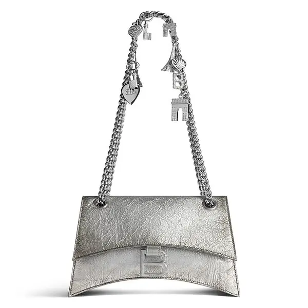 Balenciaga Crush Small Chain Bag With Rhinestones