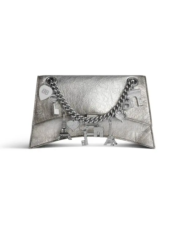 Balenciaga Crush Small Chain Bag With Rhinestones