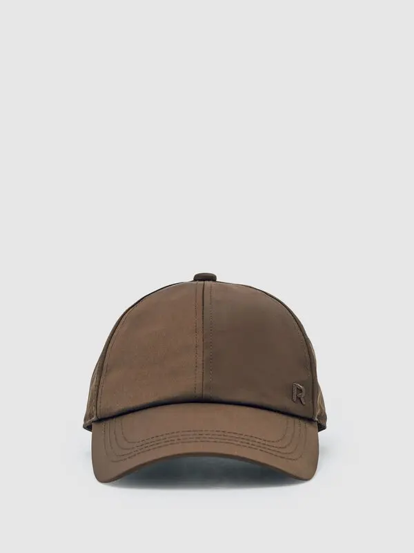 REISS Nicole Logo-embroidered Baseball Cap - Chocolate