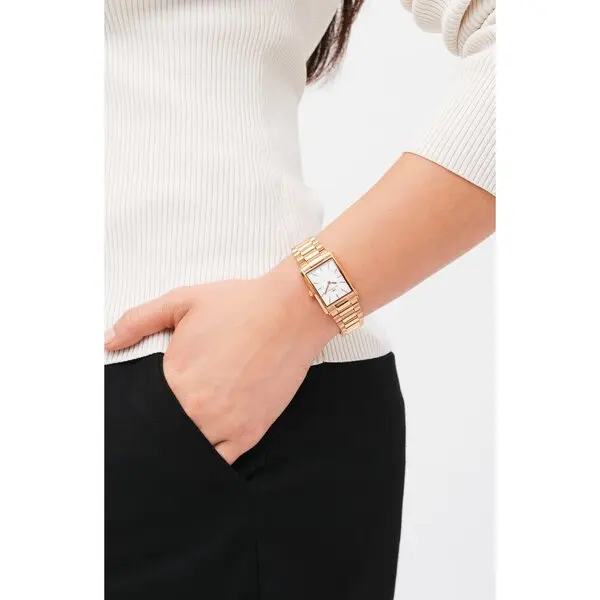 DANIEL WELLINGTON Tank Bracelet Watch - Rose Gold