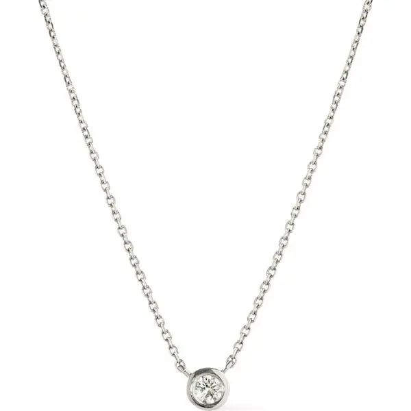 ANA LUISA 10k Diamond Pendant Necklace - White Gold