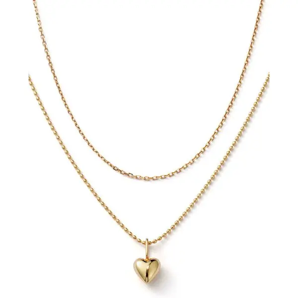 ANA LUISA Heart Necklace Set - Gold