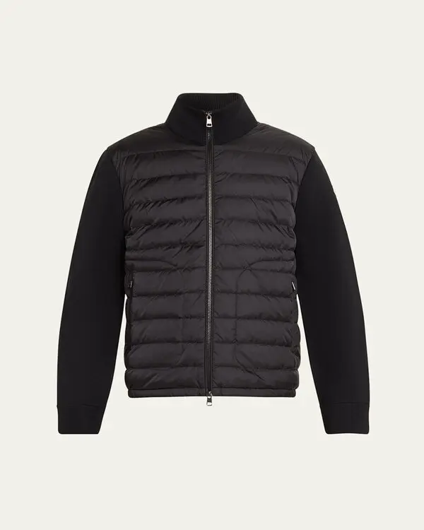 Moncler Wool-blend Down Cardigan