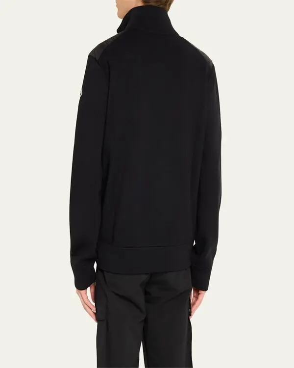 Moncler Wool-blend Down Cardigan