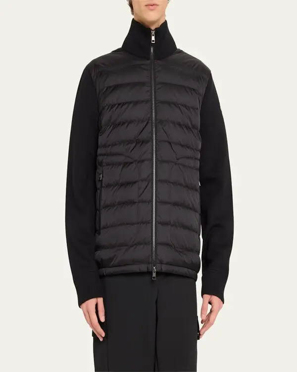Moncler Wool-blend Down Cardigan