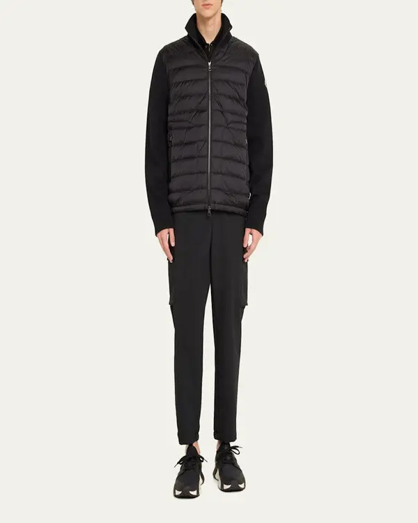 Moncler Wool-blend Down Cardigan