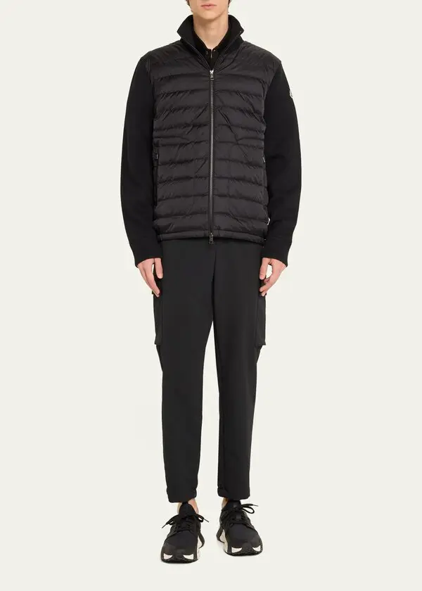 Moncler Wool-blend Down Cardigan