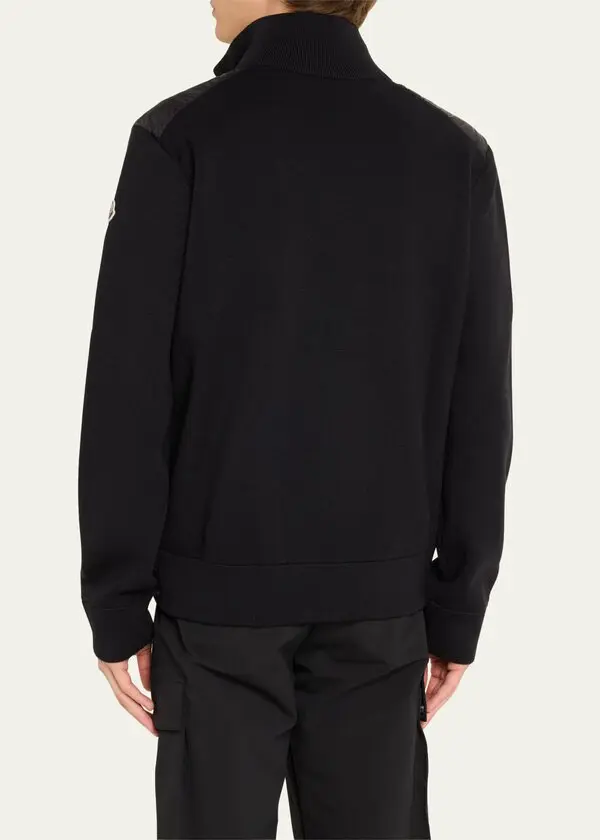 Moncler Wool-blend Down Cardigan