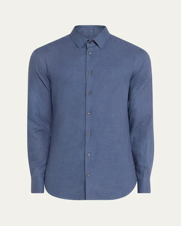 Giorgio Armani Micro-houndstooth Sport Shirt