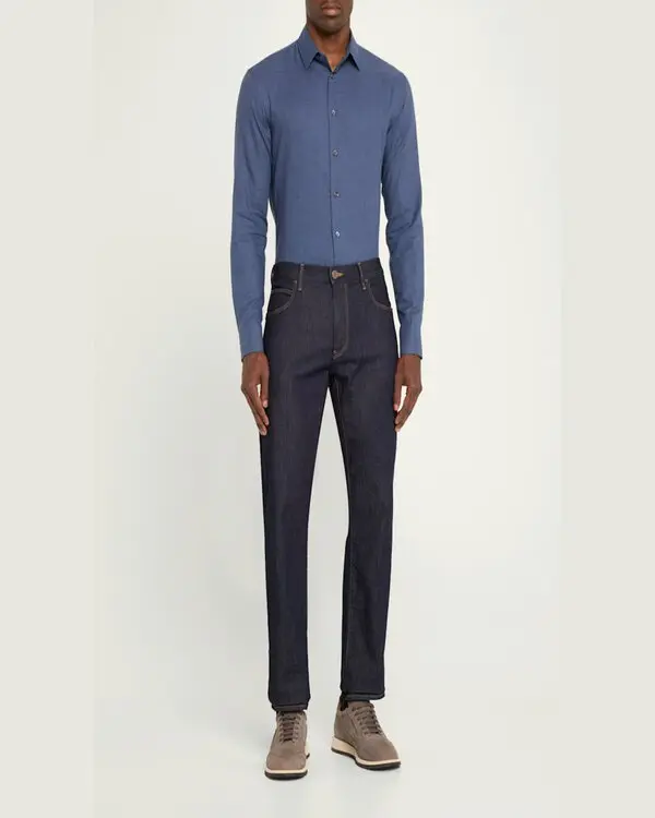 Giorgio Armani Micro-houndstooth Sport Shirt