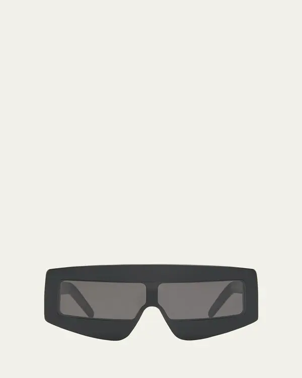 Rick Owens Phleg Acetate Rectangle Sunglasses
