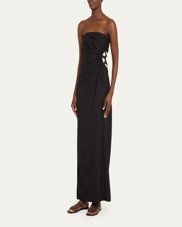 SIR. Dorian Strapless Midi Dress