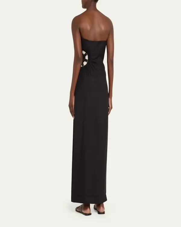 SIR. Dorian Strapless Midi Dress