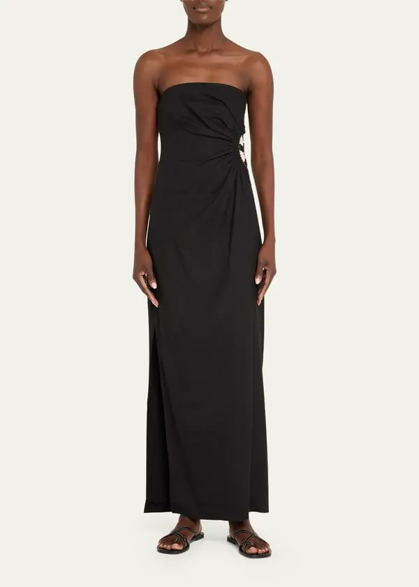 SIR. Dorian Strapless Midi Dress