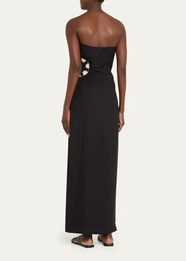 SIR. Dorian Strapless Midi Dress