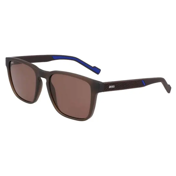 ZEISS Injected Square Frame Sunglasses - Brown