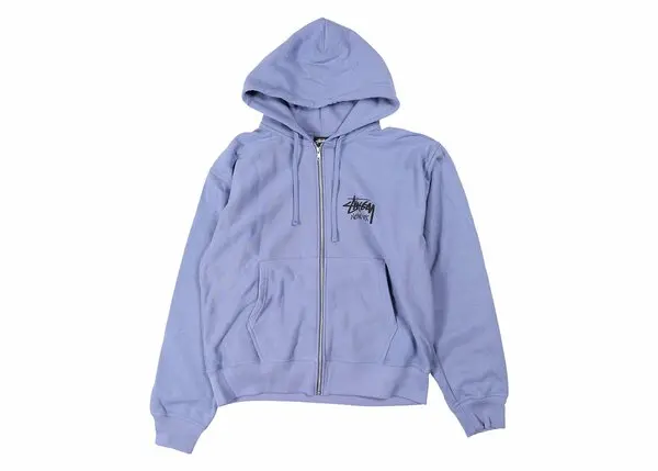 StÜssy Stock New York Zip Hoodie - Storm