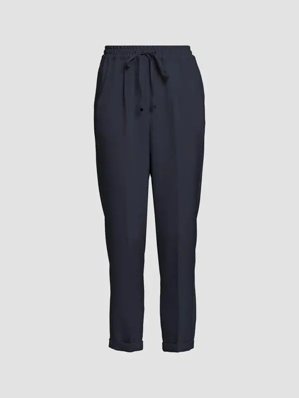 Kiton Drawstring Stretch Silk Pants