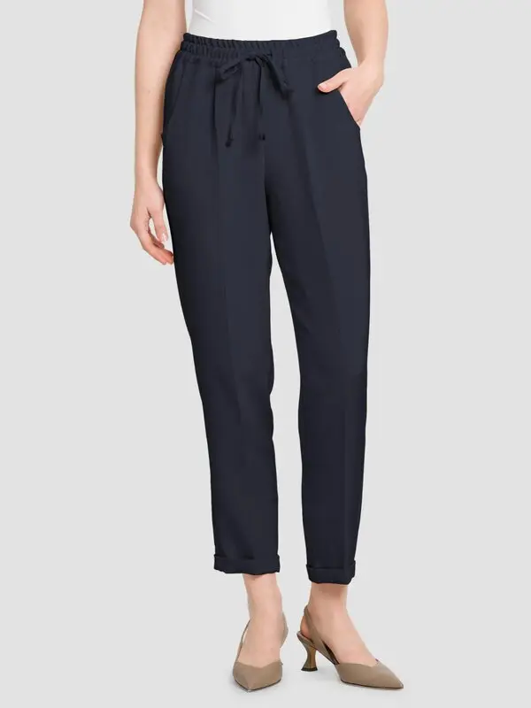 Kiton Drawstring Stretch Silk Pants
