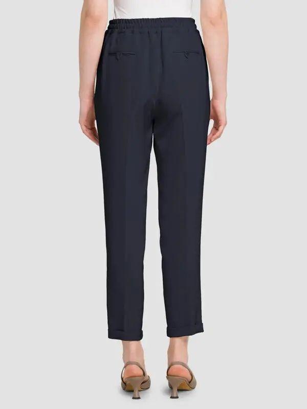 Kiton Drawstring Stretch Silk Pants