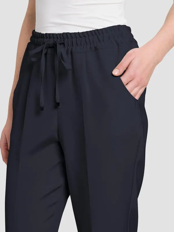 Kiton Drawstring Stretch Silk Pants