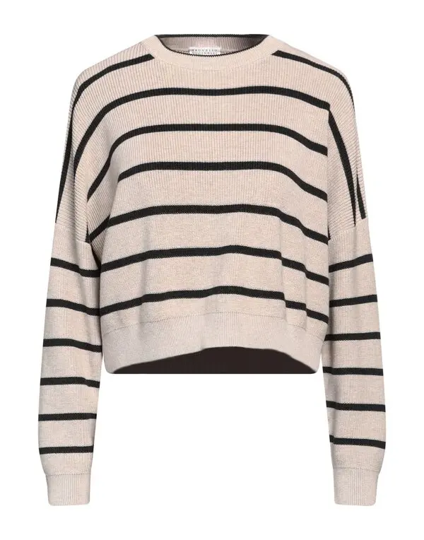 Brunello Cucinelli Cotton Striped Crewneck Sweater