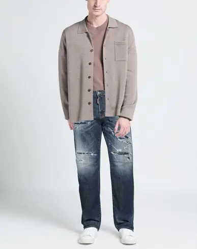Dsquared2 Jeans With Leather Trims