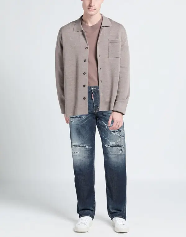 Dsquared2 Jeans With Leather Trims