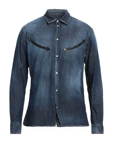 Dsquared2 Denim Shirt Size Cotton, Elastane, Cow Leather