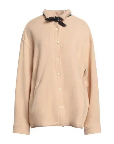 Destin Bouclé Overshirt With Appliqués