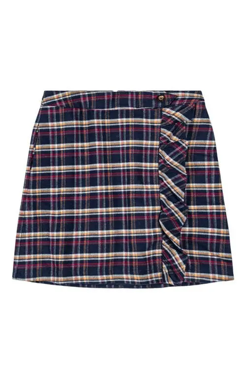 HOPE & HENRY Organic Flannel Ruffle Mini Skirt