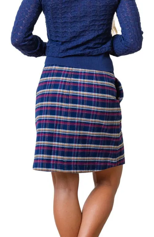 HOPE & HENRY Organic Flannel Ruffle Mini Skirt