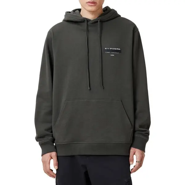 ALLSAINTS Relaxed Fit Hoodie - Kombu Green