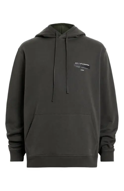 ALLSAINTS Relaxed Fit Hoodie - Kombu Green