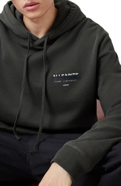 ALLSAINTS Relaxed Fit Hoodie - Kombu Green