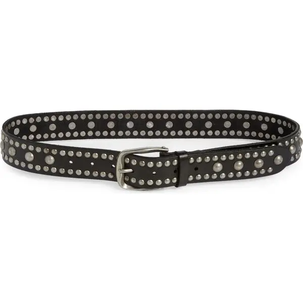 Free People We The Free Sola Studded Leather Belt - Black
