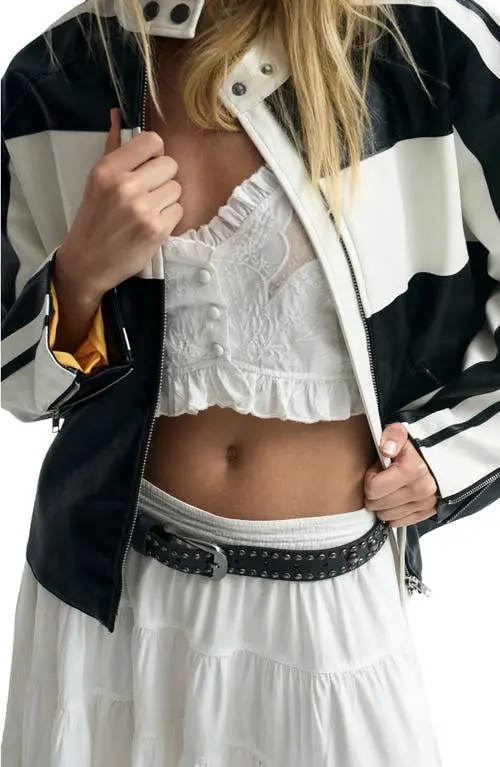 Free People We The Free Sola Studded Leather Belt - Black