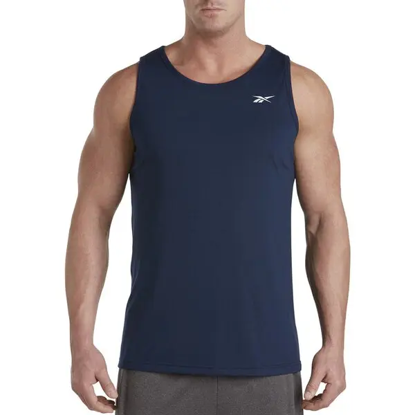 REEBOK Performance Jersey Tech Tank Top - Navy