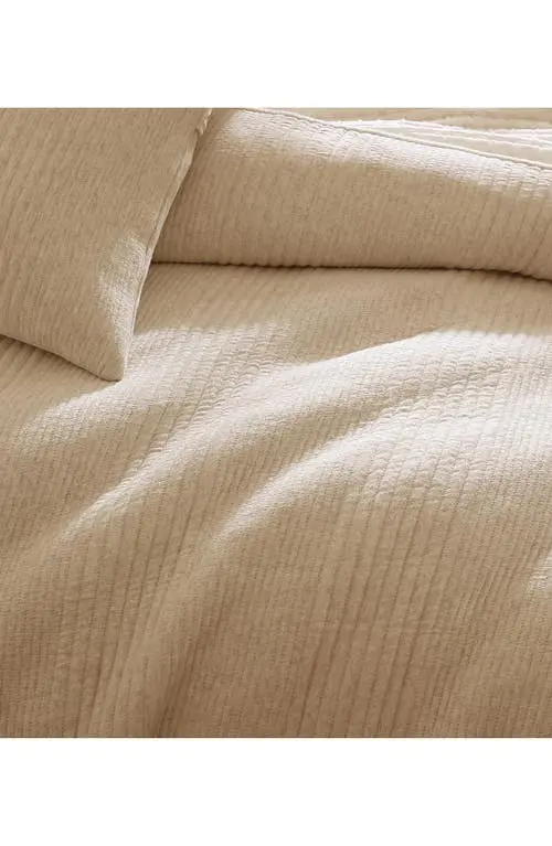DKNY PURE Pure Rib Comforter & Sham Set - Oatmeal