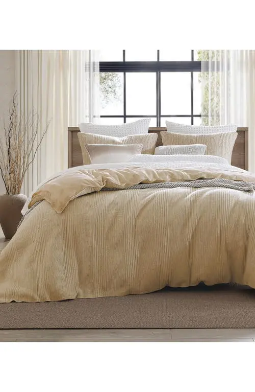 DKNY PURE Pure Rib Duvet Cover & Sham Set - Oatmeal