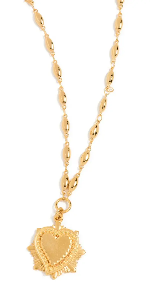 Brinker & Eliza Heart On Fire Necklace - Gold