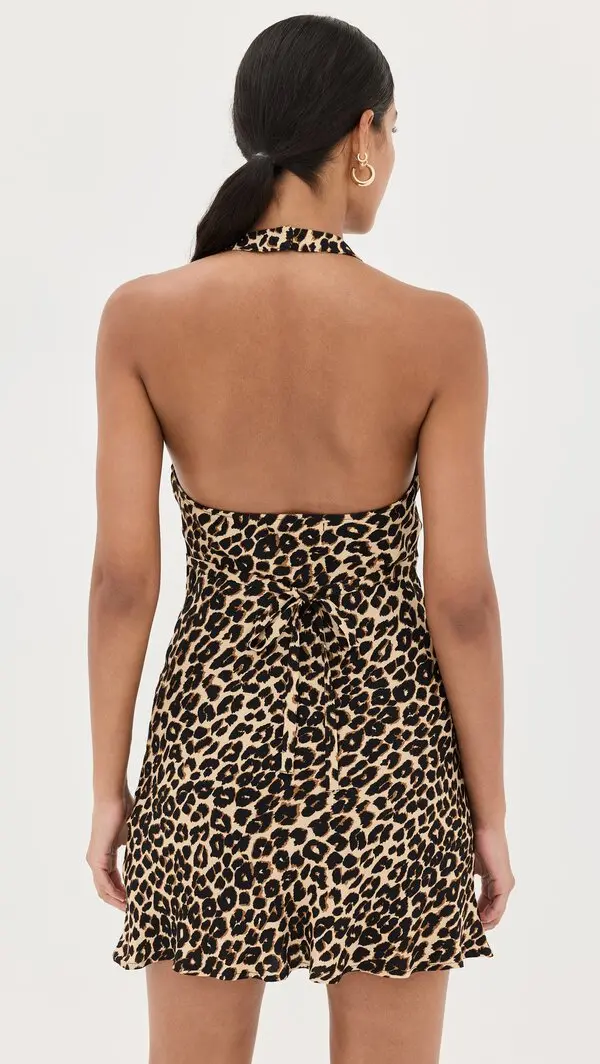 Reformation Delanie Halter Mini Dress - Leo | Editorialist