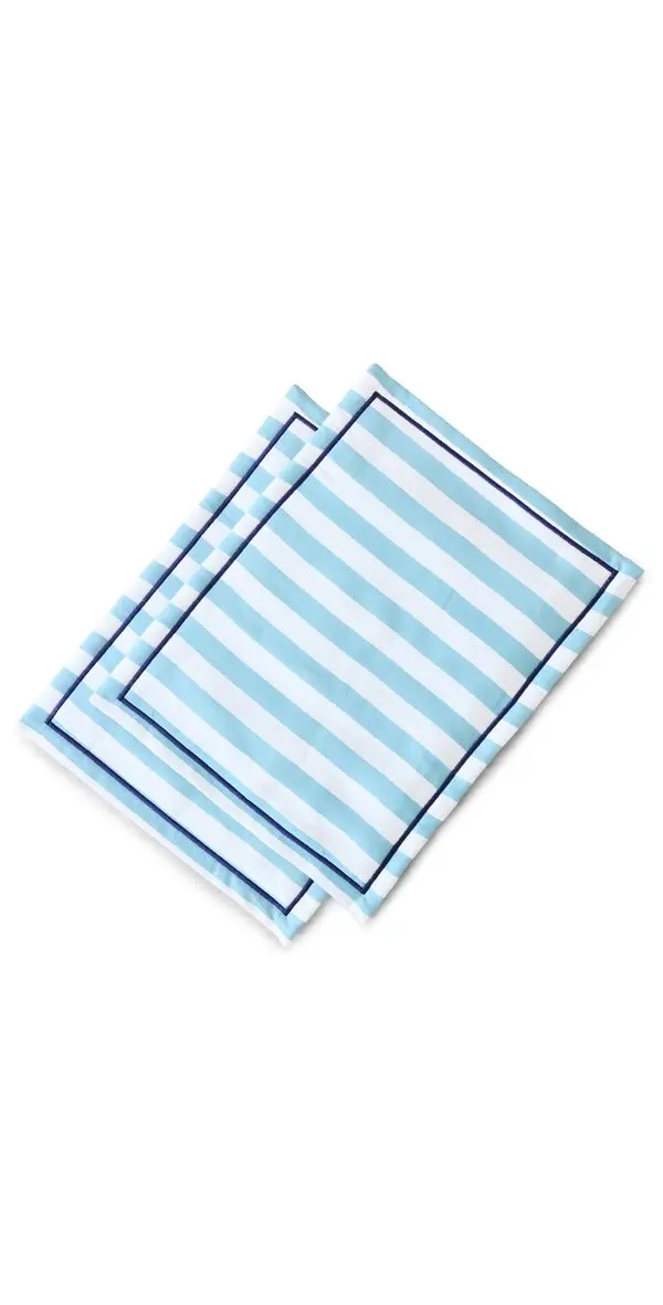 La DoubleJ Placemat Set Of 2 - Blue