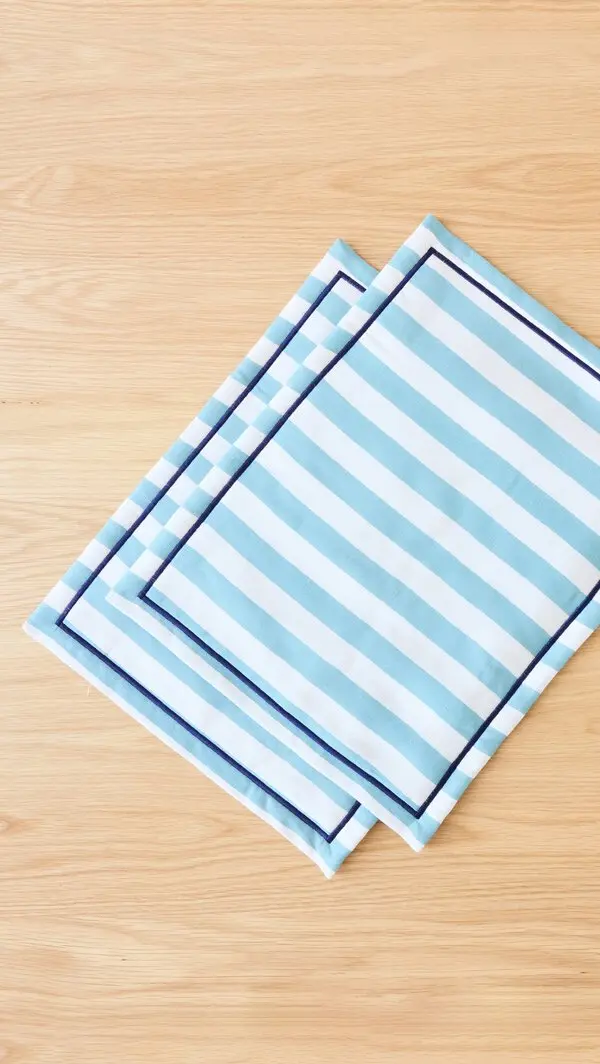 La DoubleJ Placemat Set Of 2 - Blue