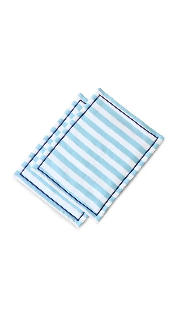 La DoubleJ Placemat Set Of 2 - Blue