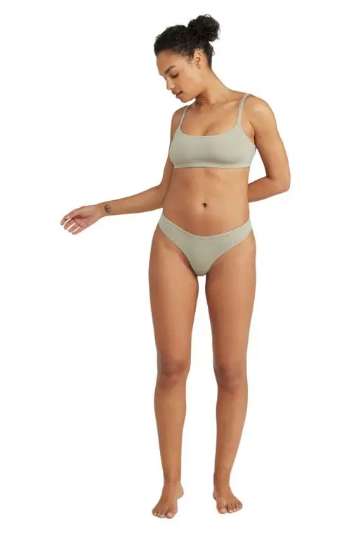 NUDEA The Stretch Dipped Thong - Sage Green