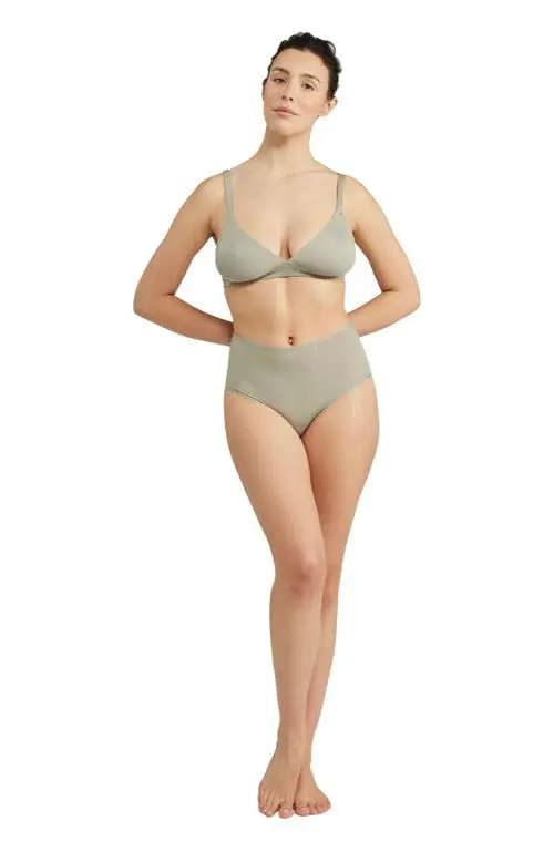 NUDEA The Stretch High Waisted Brief - Sage Green