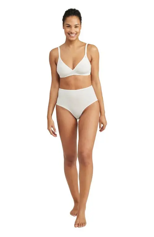 NUDEA The Stretch High Waisted Brief - White