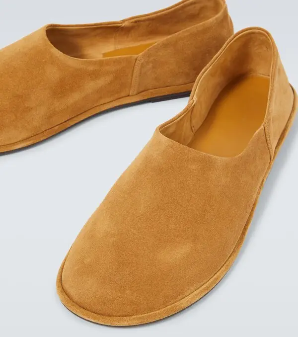 THE ROW Canal Suede Slip-on Shoes